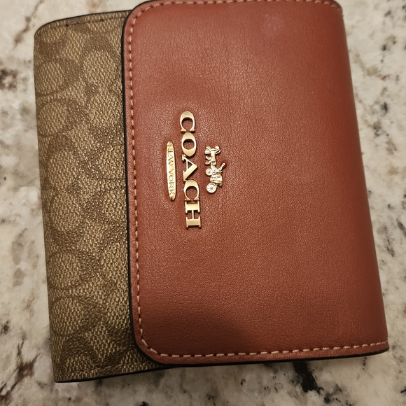 Coach | Bags | Coach Brown And Tan Wallet | Poshmark